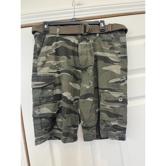 Shorts | Iron Flex Men Camo Cargo Shorts 32 Comfort Flex Waistband ...